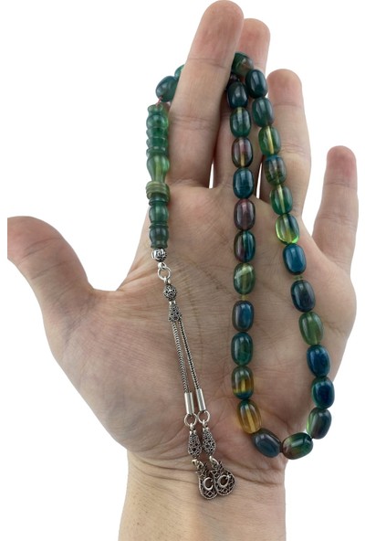 Kevser Antik Tesbih Usta Işçilikli Sıkma Kehribar