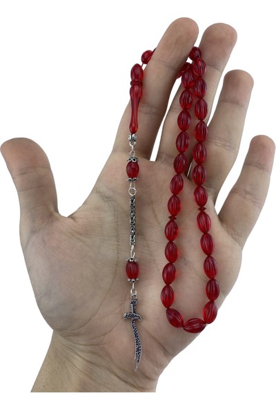 Kevser Antik Tesbih Fasetal Kesim Ateş Kehribar Kevser Antik Tesbih Fasetal Kesim Ateş Kehribar