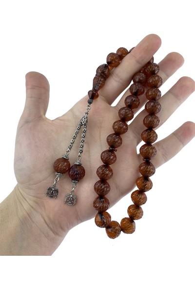 Kevser Antik Tesbih Nakkaş Işçilikli Sıkma Kehribar Tesbih Kevser Antik Tesbih Nakkaş Işçilikli Sıkma Kehribar Tesbih