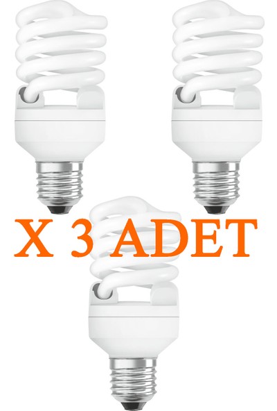 Osram 20W (94W) Ekonomik Ampul Sarı E27 ( 3 Adet )