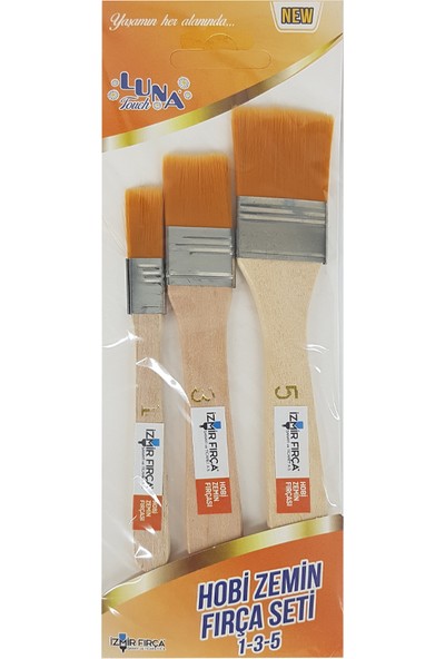 Luna Touch Hobi Zemin Fırça Seti 1- 3 -5