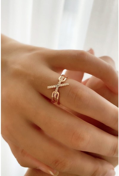 Artikel Altın Kaplama x Zirkon Taşlı Ayarlanabilir Yüzük Artikel Altın Kaplama x Zirkon Taşlı Ayarlanabilir Yüzük