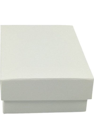 Özer Kutu Beyaz Karton Kolye & Mini Set Kutusu (Içi Süngerli) 24 Lü Paket