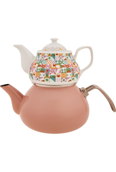 Karaca Lyria Midi Porselen Demlikli Çaydanlık Takımı