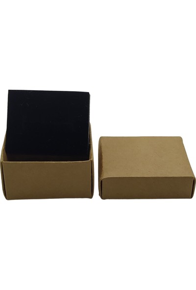 Özer Kutu Kraft Karton Yüzük Kutusu İçi Süngerli 50'li Paket