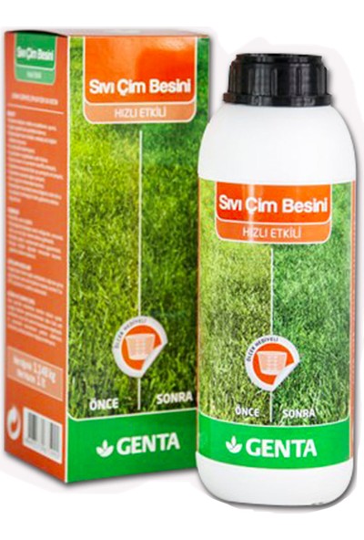 Genta Hızlı Etkili Sıvı Çim Besini Gübresi 1l