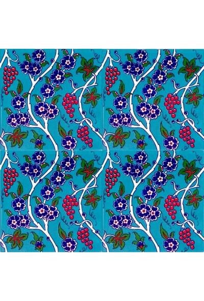 Kütahya Hedef Çini AC04 20 x 20 Dekoratif Çini