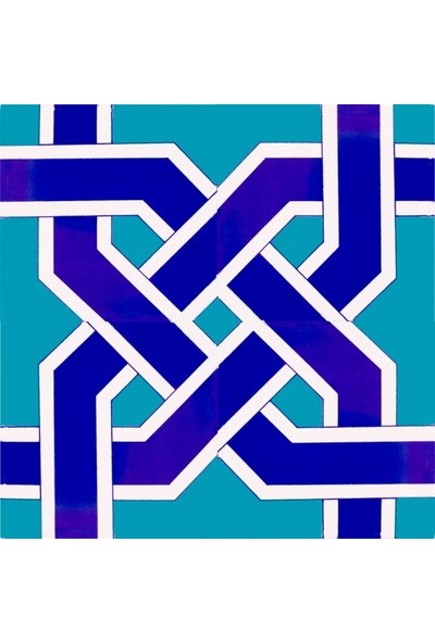 Kütahya Hedef Çini AC08 20 x 20 Dekoratif Çini