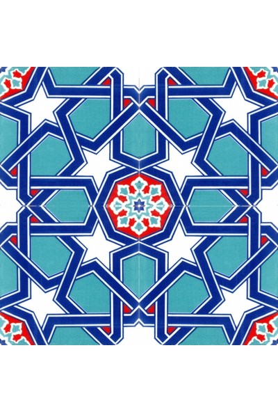 Kütahya Hedef Çini AC44 20 x 20 Dekoratif Çini