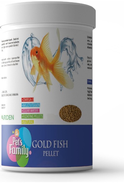 Pets Family Japon Balığı Pellet Yem 250 ml/100 gr Pets Family Japon Balığı Pellet Yem 250 ml/100 gr