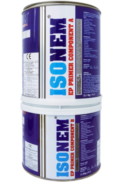 Isonem Ep Primer Solventsiz Epoksi Esaslı Astar 2 kg Isonem Ep Primer Solventsiz Epoksi Esaslı Astar 2 kg