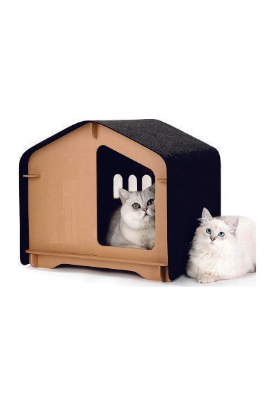 Bi'şey Tasarım Atölyesi Ahşap Kedi Evi Kulübesi Yavru Köpek Iç Mekan Bi'şey Tasarım Atölyesi Ahşap Kedi Evi Kulübesi Yavru Köpek Iç Mekan