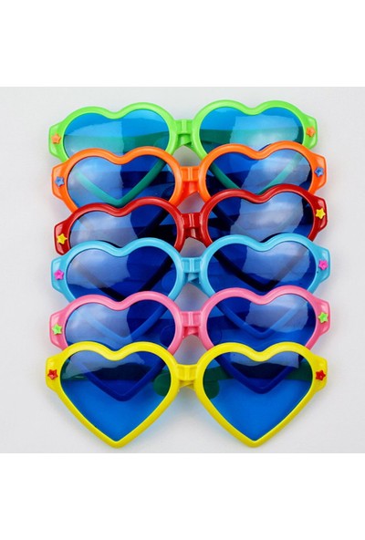 Skygo Büyük Kalp Parti Gözlüğü Karışık 12 Adet