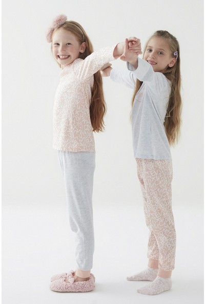 Penti Çok Renkli Kız Çocuk Letters 4lü Pijama Takımı Penti Çok Renkli Kız Çocuk Letters 4lü Pijama Takımı