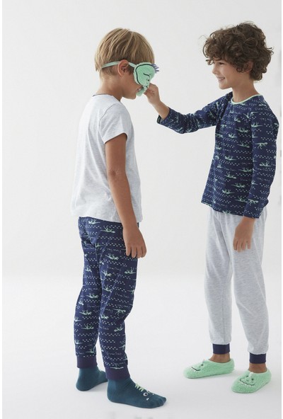 Penti Çok Renkli Erkek Çocuk Skeleton 4lü Pijama Takımı