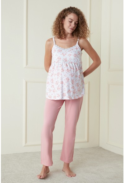 Penti Optik Beyaz Mama Pink Flowers Atlet Penti Optik Beyaz Mama Pink Flowers Atlet