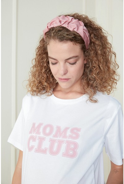 Penti Optik Beyaz Mama Pink Tişört