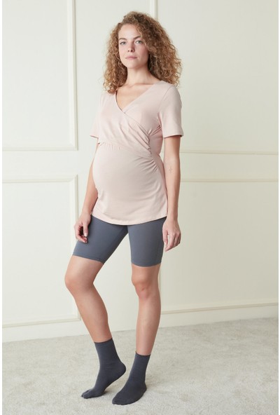 Penti Gül Kurusu Mama Creamy Envelope Tişört Penti Gül Kurusu Mama Creamy Envelope Tişört