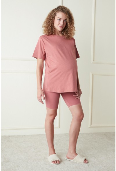 Penti Gül Kurusu Mama Rosy Dots Tişört Penti Gül Kurusu Mama Rosy Dots Tişört