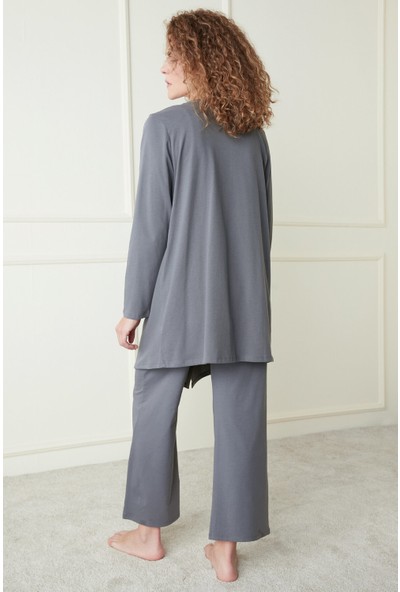 Penti Koyu Gri Mama Stone Relax Sabahlık Penti Koyu Gri Mama Stone Relax Sabahlık