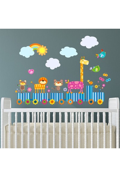 Canvartie Neşeli Tren Çocuk Odası Duvar Sticker