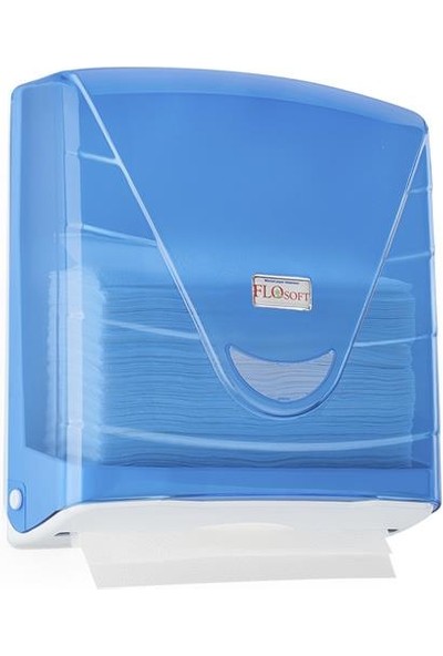 Flosoft Z Katlı Kağıt Havlu Aparatı 300 Lü Mavi