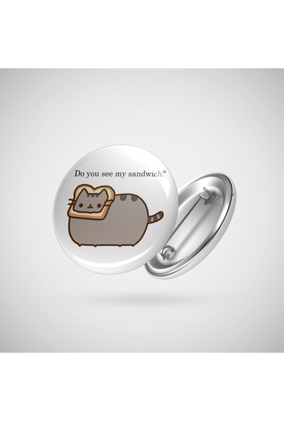 Fizello Pusheen - Do You See My Sandwich? Rozet