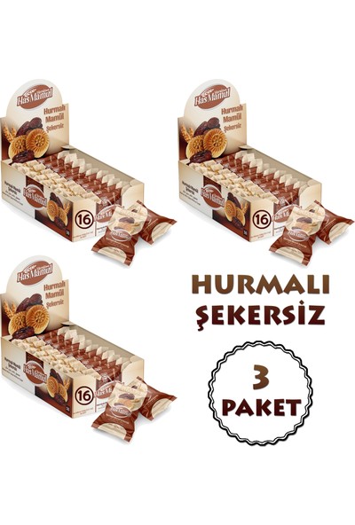 Has Mamül 3'lü Şekersiz Fırsat Paketi - Hurmalı Atıştırmalık