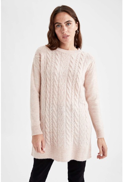 DeFacto Relax Fit Bisiklet Yaka Renk Geçişli Triko Tunik V2925Az21Wn DeFacto Relax Fit Bisiklet Yaka Renk Geçişli Triko Tunik V2925Az21Wn