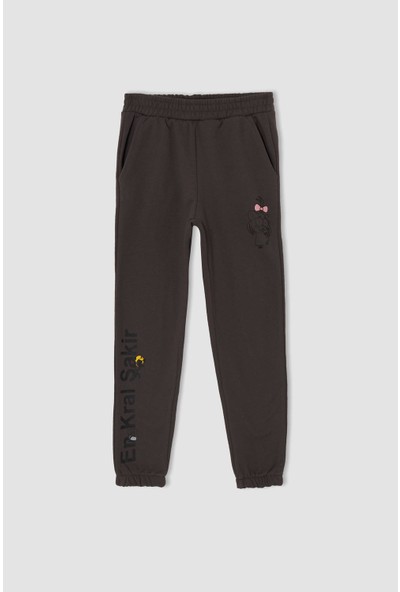 DeFacto Kız Çocuk Kral Şakir Lisanslı İçi Yumuşak Tüylü Jogger Eşofman Altı V4209A621Wn DeFacto Kız Çocuk Kral Şakir Lisanslı İçi Yumuşak Tüylü Jogger Eşofman Altı V4209A621Wn