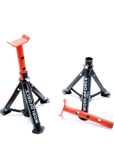 Worldforce 2 Ton Katlanır Kriko Standı Araç Sehpası 2'li Set Araç Altı Sehpa Seti Worldforce 2 Ton Katlanır Kriko Standı Araç Sehpası 2'li Set Araç Altı Sehpa Seti