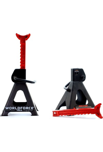 Worldforce 2 Ton Kriko Standı Araç Sehpası 2'li Set Araç Altı Sehpa Seti Worldforce 2 Ton Kriko Standı Araç Sehpası 2'li Set Araç Altı Sehpa Seti