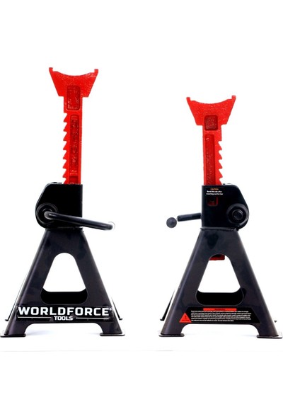 Worldforce 3 Ton Kriko Standı Araç Sehpası 2'li Set Araç Altı Sehpa Seti Worldforce 3 Ton Kriko Standı Araç Sehpası 2'li Set Araç Altı Sehpa Seti