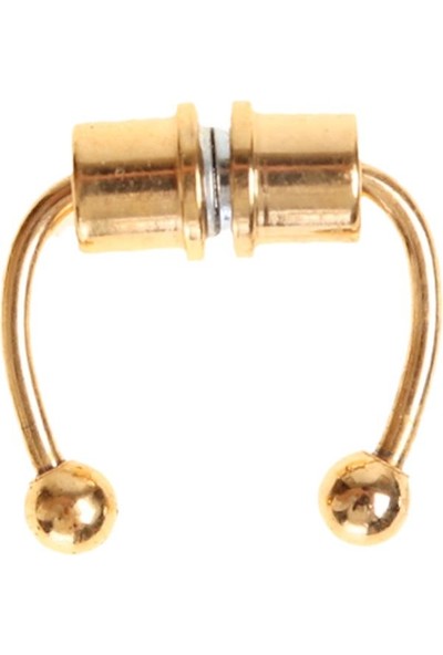 Attach Gold Fake Septum Piercing-Manyetik Piercing Attach Gold Fake Septum Piercing-Manyetik Piercing