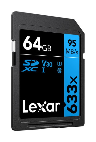 Lexar 64 GB 633X U3 V30 4K UHD Sd Hafıza Kartı Lexar 64 GB 633X U3 V30 4K UHD Sd Hafıza Kartı