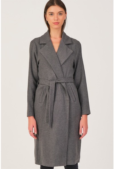 Dewberry Z6701 Kadın Kaban-Füme