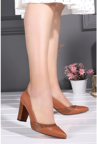 Ayakland 132-1122 Cilt Günlük 8 cm Topuk Kadın Ayakkabı Taba Ayakland 132-1122 Cilt Günlük 8 cm Topuk Kadın Ayakkabı Taba