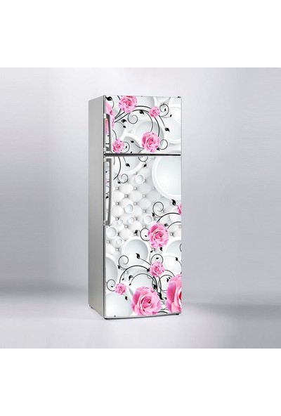 Sticker Art Buzdolabı Sticker Kaplama Dolap Kaplama Etiketi 3D Pembe Gül Sticker Art Buzdolabı Sticker Kaplama Dolap Kaplama Etiketi 3D Pembe Gül