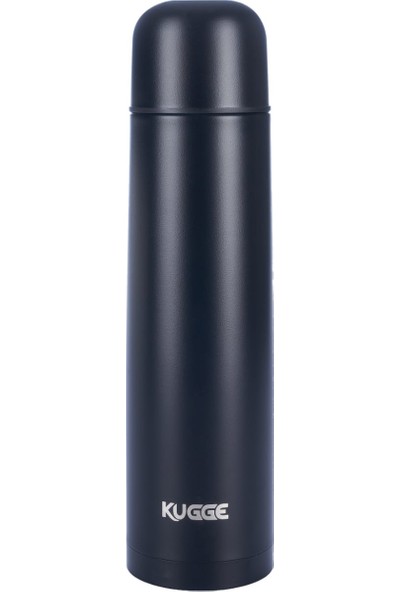 Kugge Çift Katmanlı 304 Kalite Çelik Termos 1 Lt