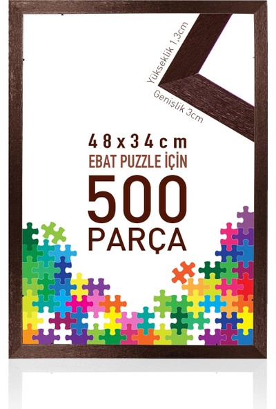 Sar Puzzle puzzle ve Yapboz Çerçevesi 500 Parça Için Ebat 48CMX34CM Kahverengi Sar Puzzle puzzle ve Yapboz Çerçevesi 500 Parça Için Ebat 48CMX34CM Kahverengi
