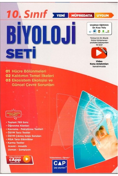 Çap Yayınları 10. Sınıf Biyoloji Anadolu Seti Çap Yayınları 10. Sınıf Biyoloji Anadolu Seti