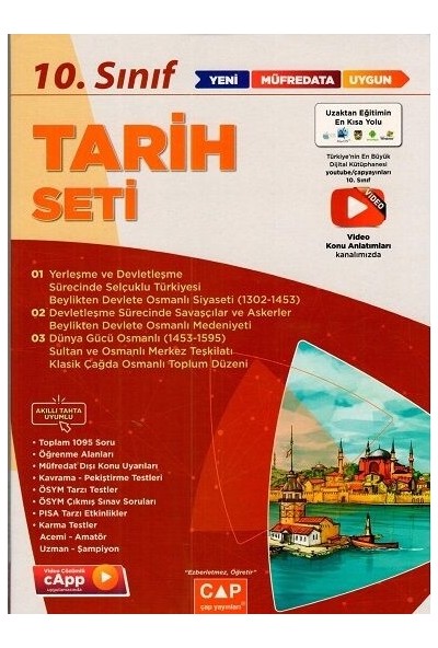 Çap Yayınları 10. Sınıf Tarih Anadolu Seti Çap Yayınları 10. Sınıf Tarih Anadolu Seti