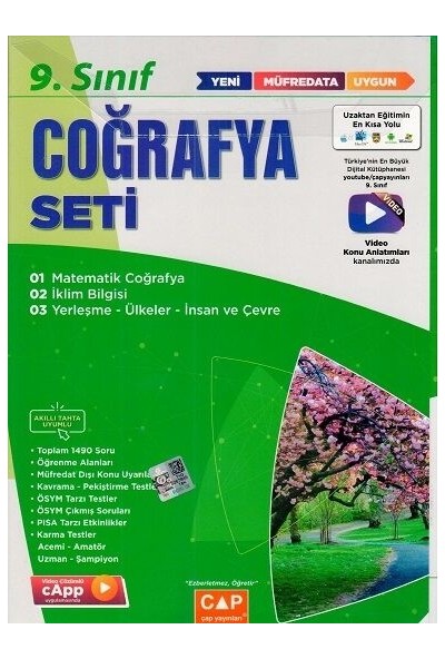 Çap Yayınları 9. Sınıf Coğrafya Anadolu Seti Çap Yayınları 9. Sınıf Coğrafya Anadolu Seti