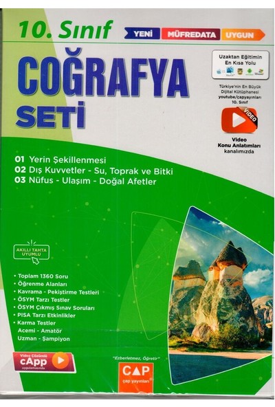 Çap Yayınları 10. Sınıf Coğrafya Anadolu Seti Çap Yayınları 10. Sınıf Coğrafya Anadolu Seti