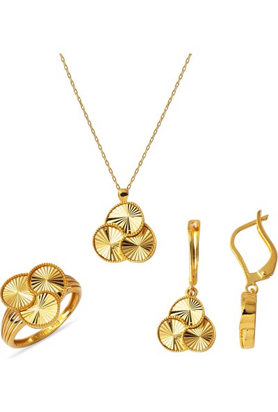 Label Therapy 22 Ayar Üçlü Takı Seti