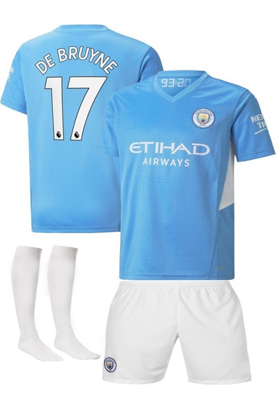 Hnsport Hns Manchester City De Bruyne Çocuk Forma+Şort+Çorap