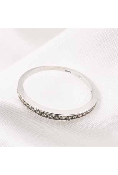 Bilezikci Sırataşlı 14 Ayar Beyaz Altın Yüzük