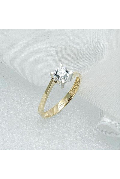 Bilezikci Tektaş Asimetrik 14 Ayar Altın Yüzük