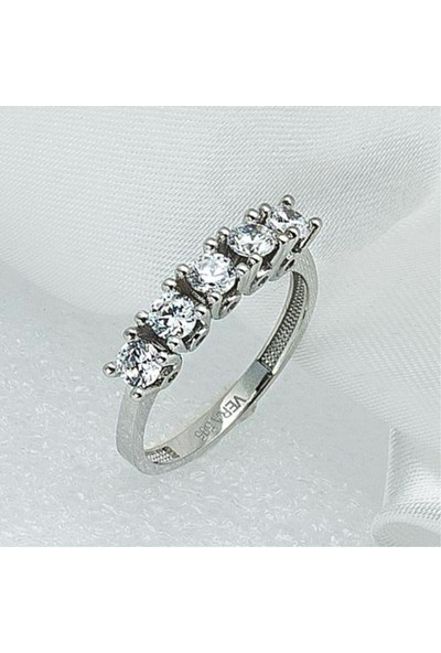 Bilezikci Beştaş 14 Ayar Beyaz Altın Yüzük