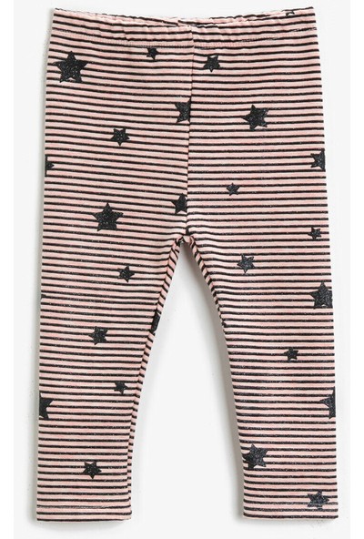 Koton Çizgili Tayt Yıldızlı